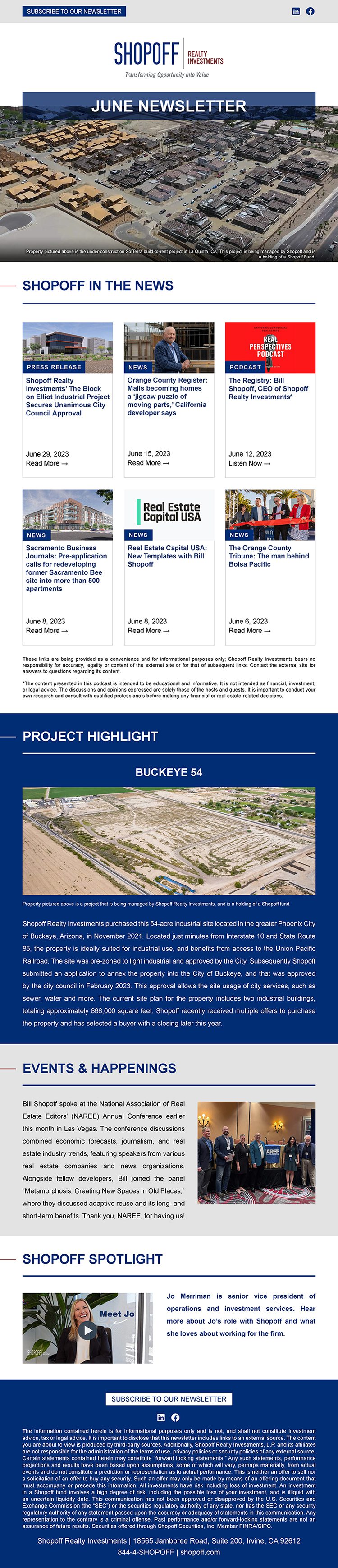 June Newsletter - Shopoff Realty Investments | Multi-disciplined ...