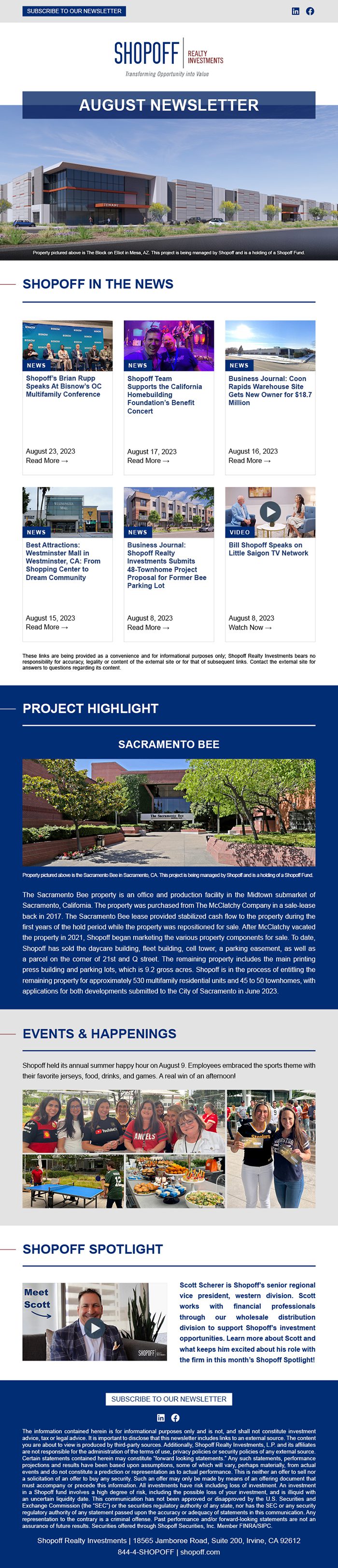 August Newsletter - Shopoff Realty Investments | Multi-disciplined ...