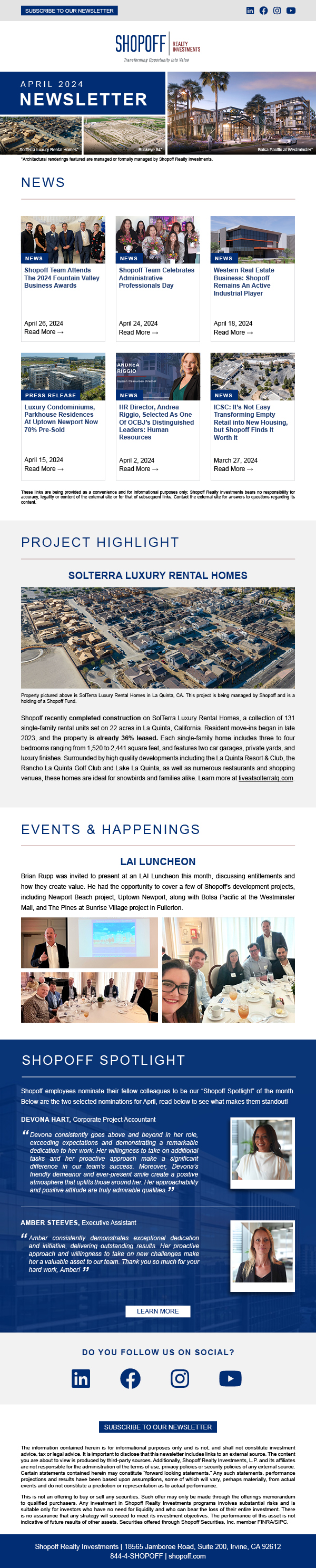 April Newsletter - Shopoff Realty Investments | Multi-disciplined ...